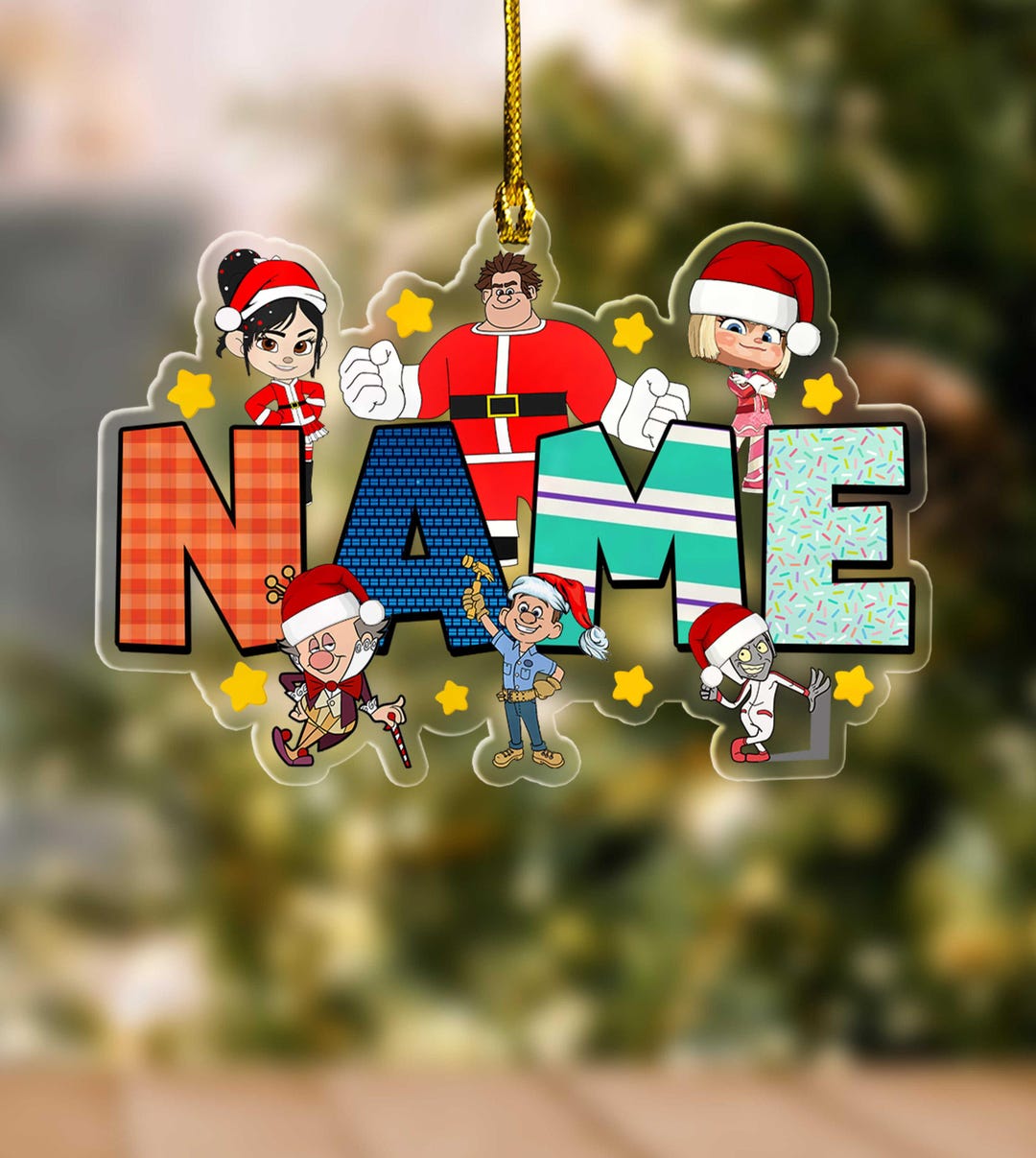 Personalized Wreck It Ralph Ornament Wreck It Ralph Christmas Wreck