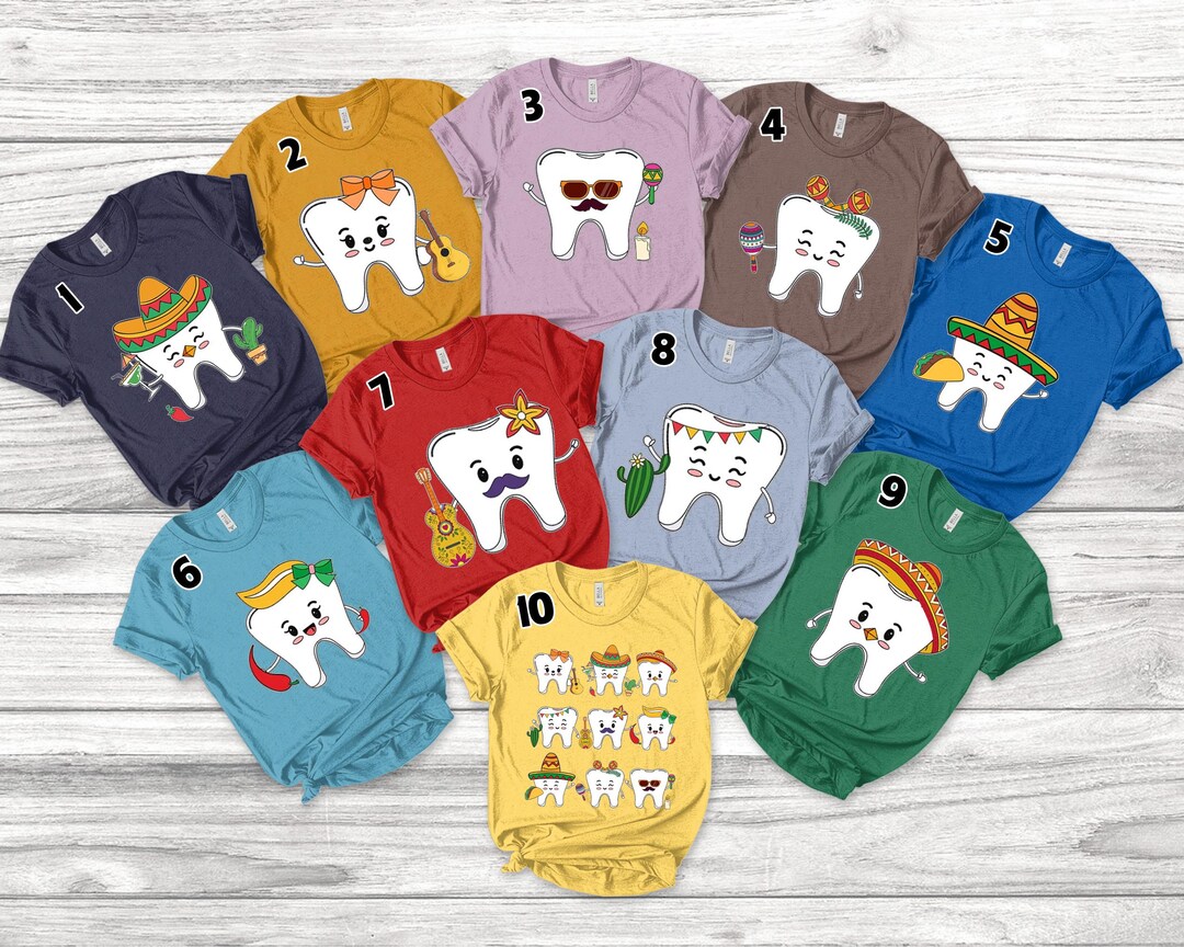 Cinco De Mayo Dental Squad Shirt/cute Mexican Tooth Shirt/funny Dentist ...