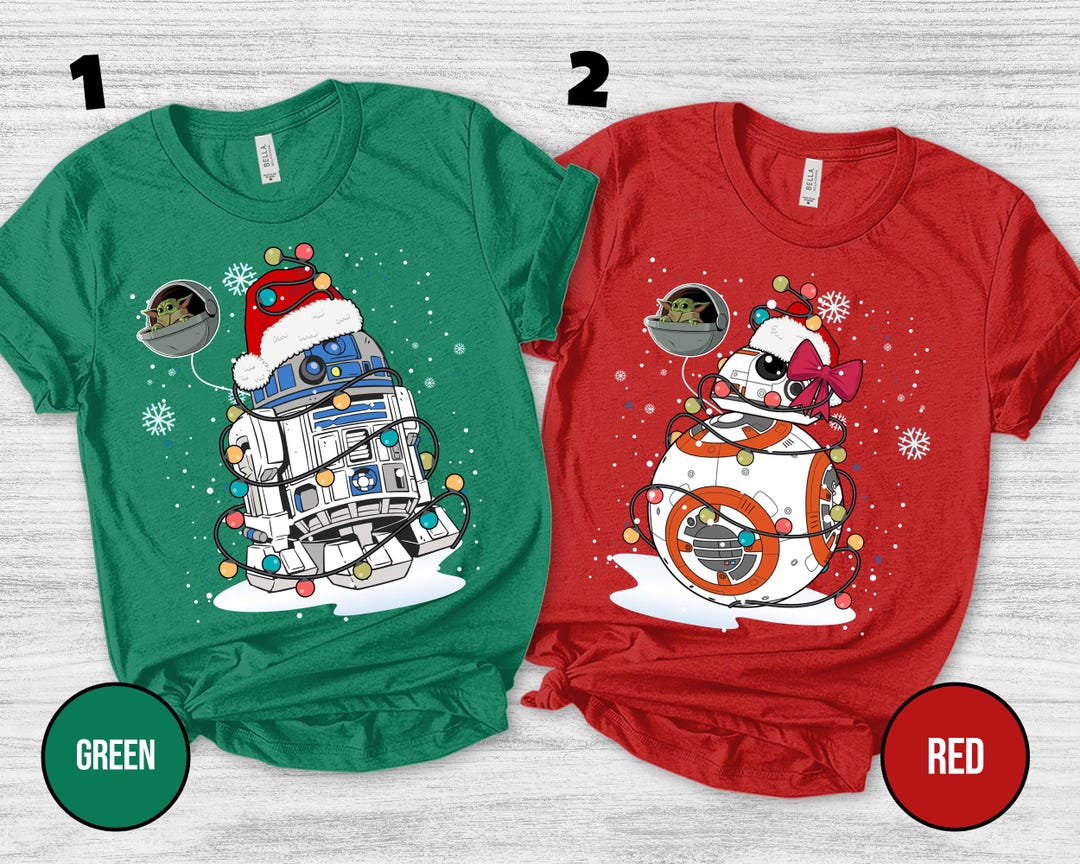 Star Wars Couple BB8 R2D2 Disney Christmas Shirt/galaxy's Edge ...