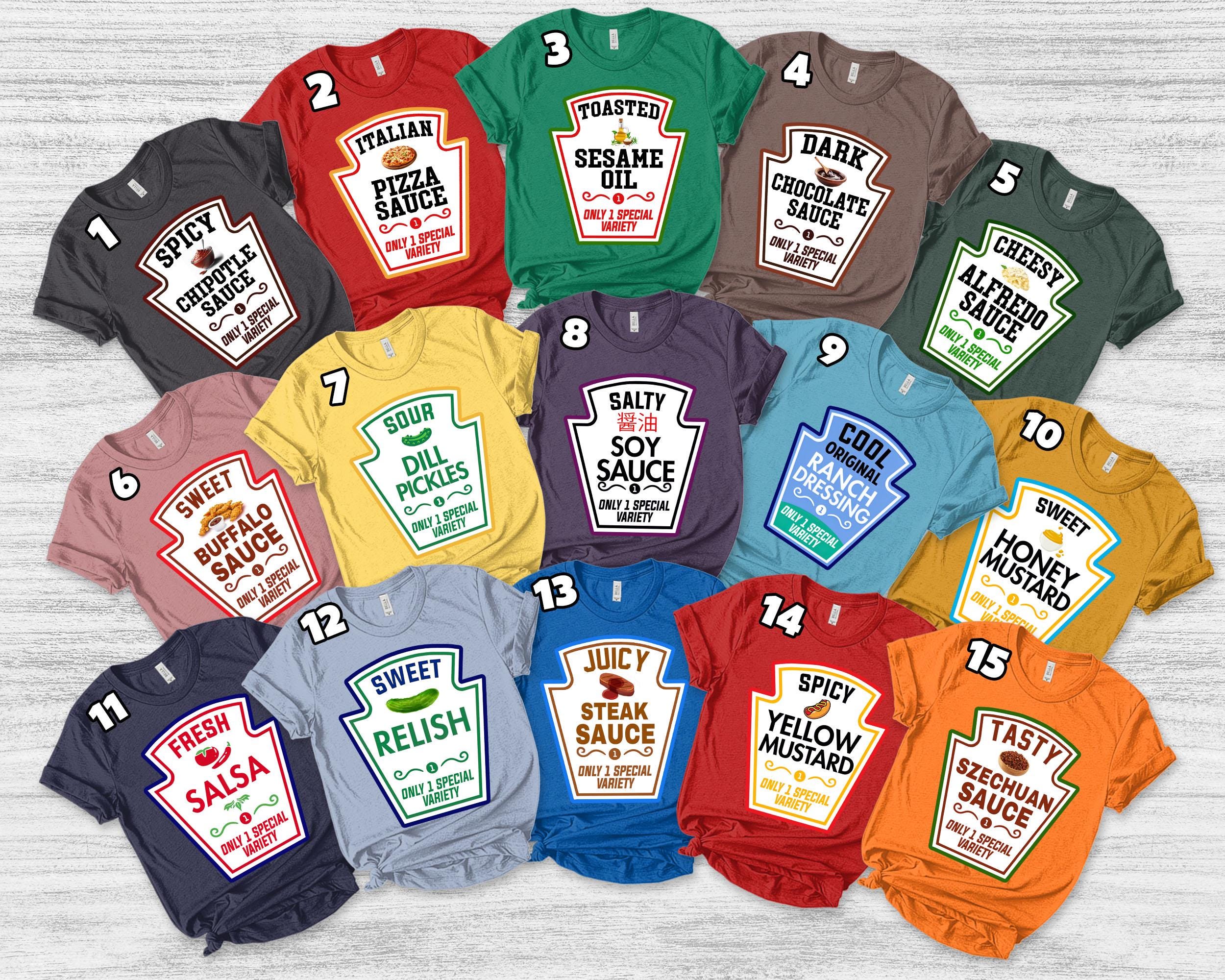 Whole Family Costumes Halloween Condiment Costume Shirts - Ketchup ...