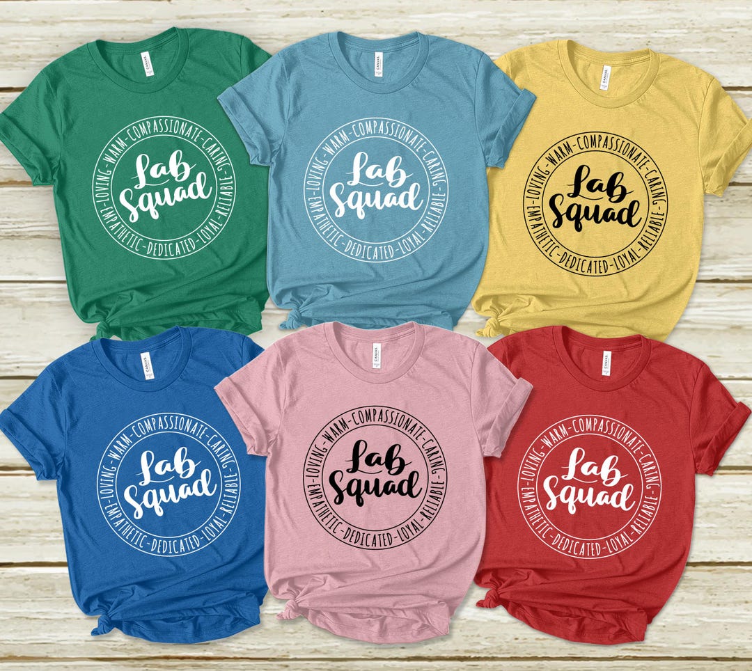 Lab Squad Shirts, Lab Team Shirt, Lab Technician Gift, Lab Worker Shirt ...
