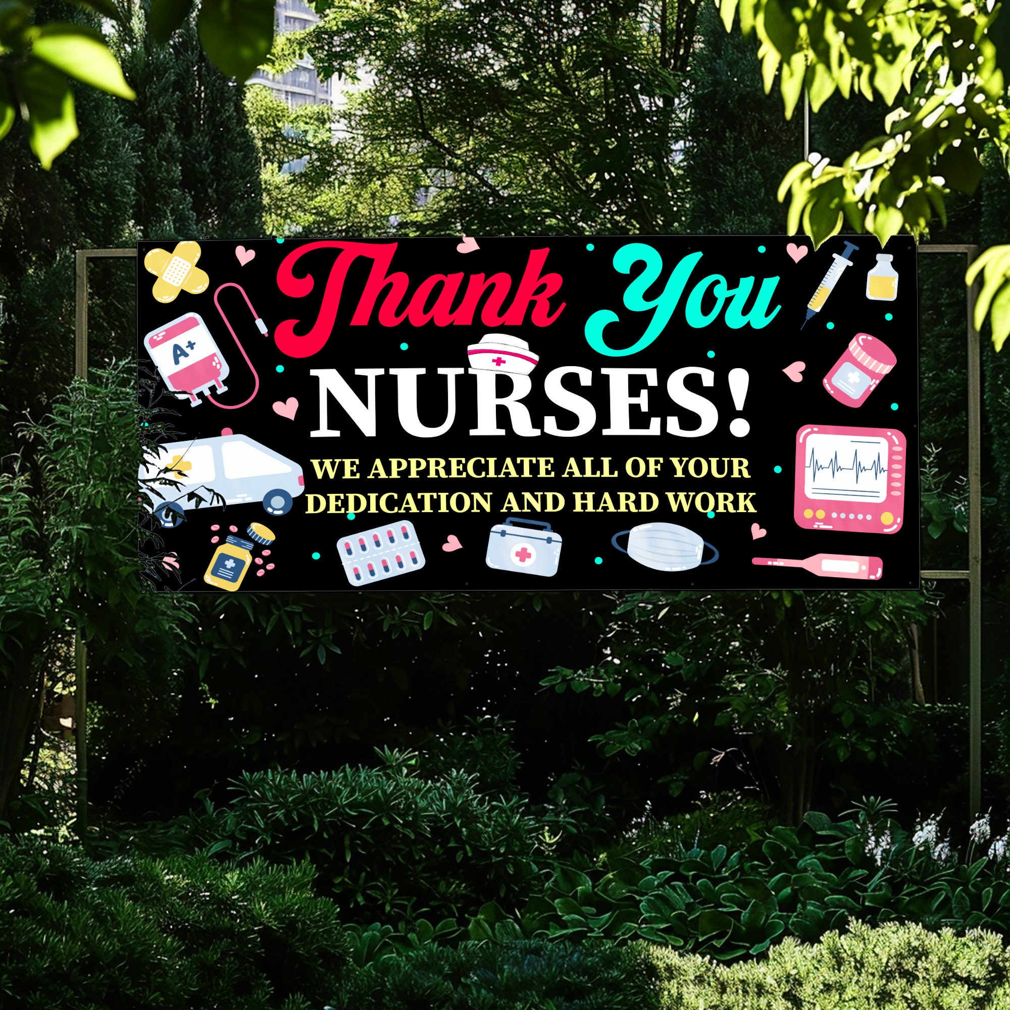 National Nurses Week Appreciation Banner Nurse Appreciation Day Sign ...