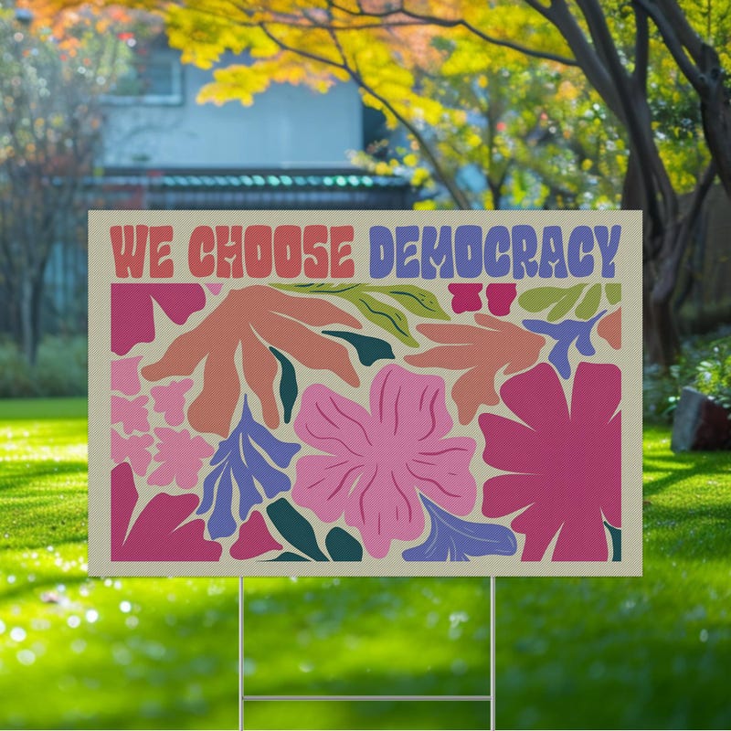 No Fascism Yard Sign - Etsy