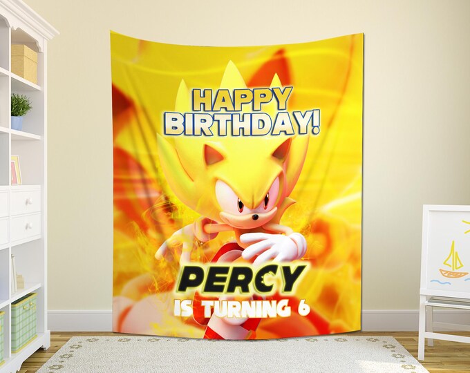 Digital Download Super Sonic Art Print Sonic the Hedgehog Printable Art ...