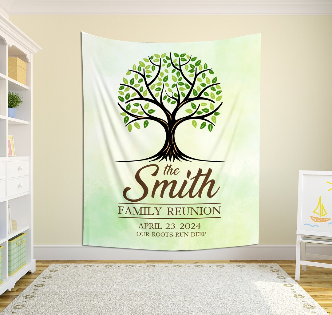 Family Reunion Banner, Custom Family Reunion Vinyl Polyester Canvas ...