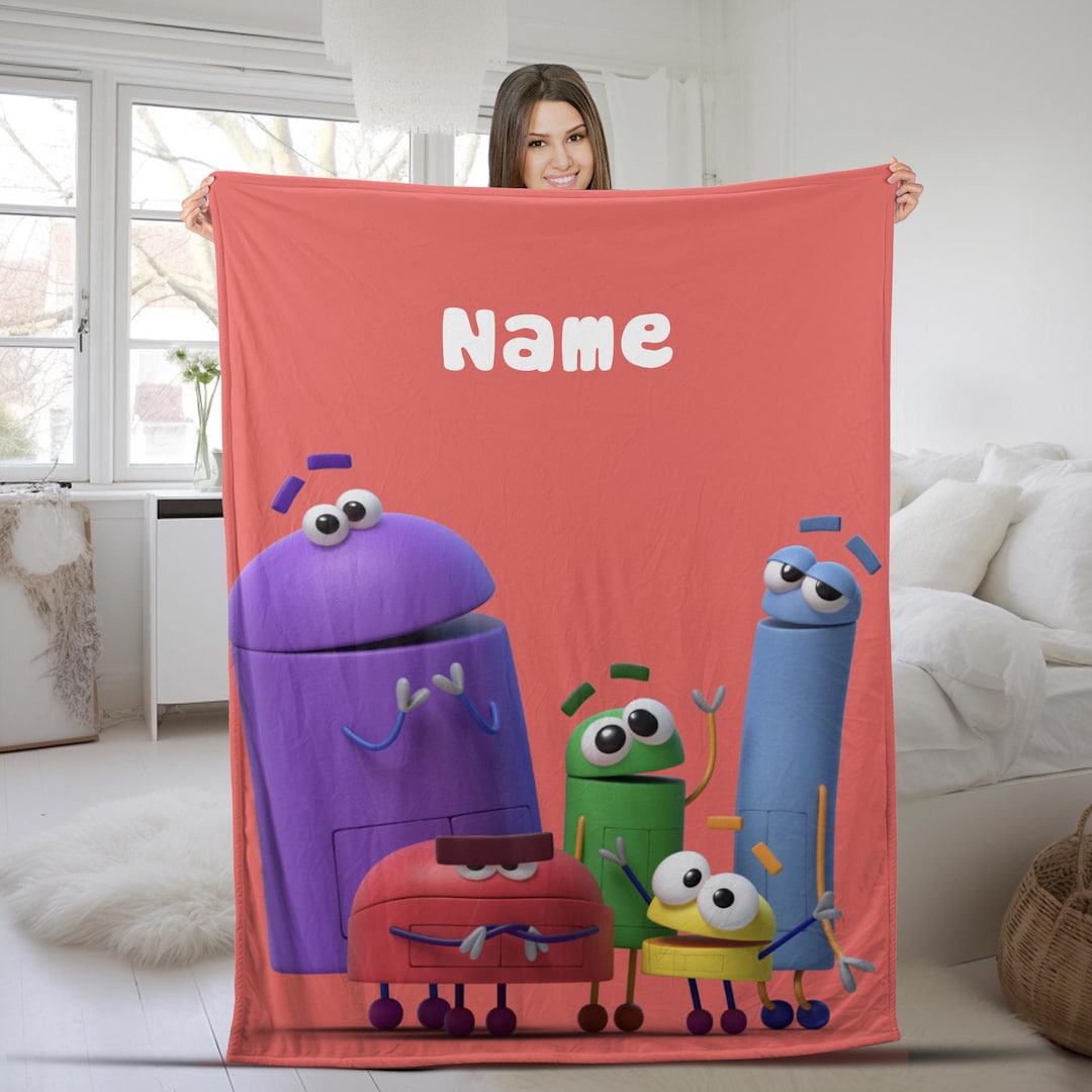 Personalized Storybots Answer Team Blanket, Storybots Birthday Gift ...