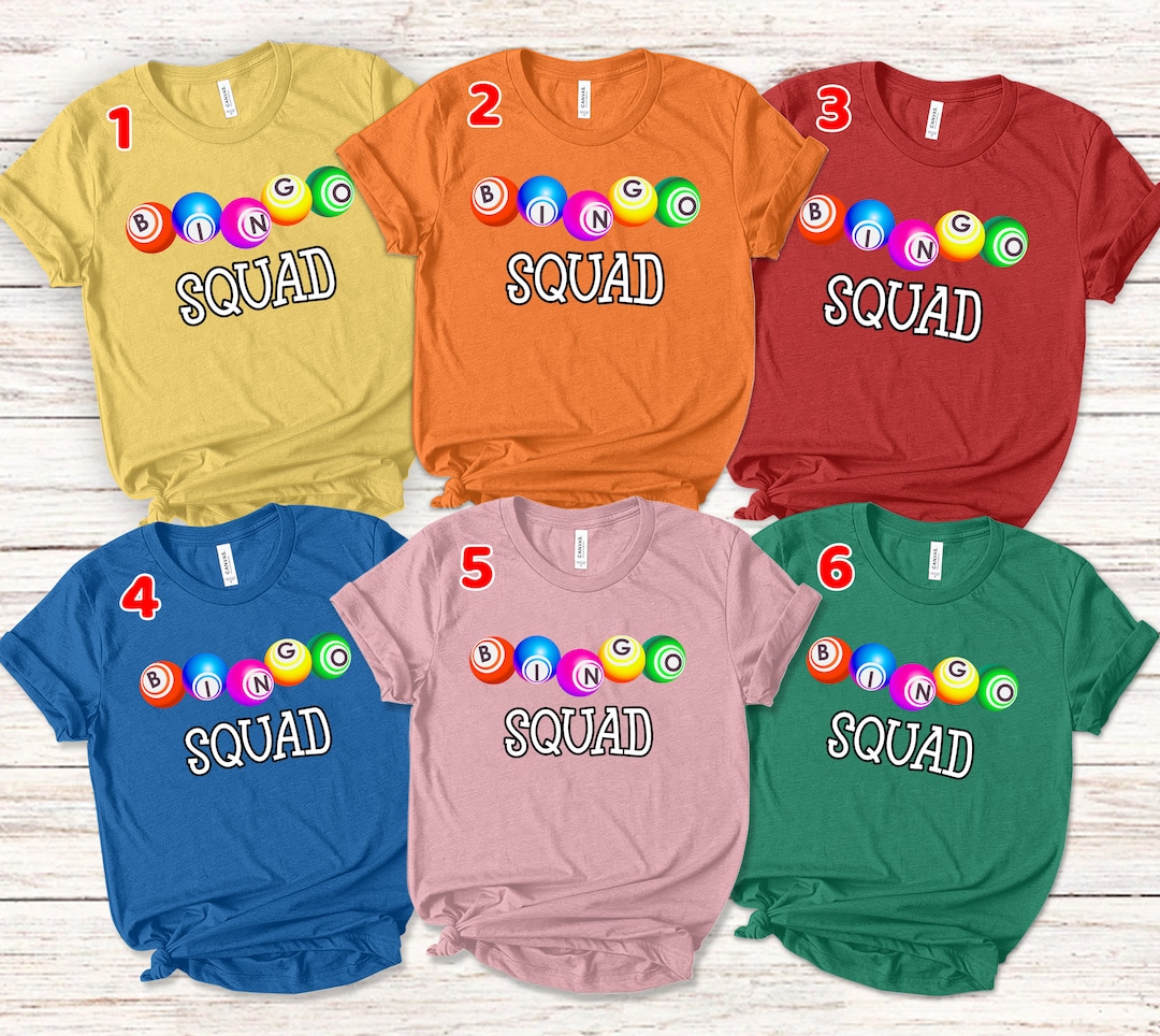 Bingo Squad Shirt, Bingo T-shirt, Bingo Game Lover, Funny Bingo Player ...