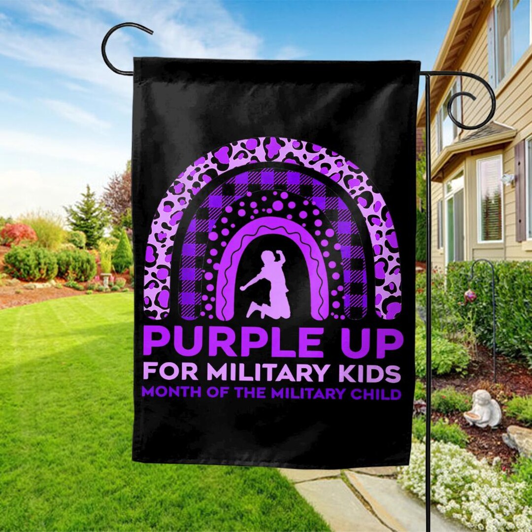 Purple up for Military Child American Flag, Military Children Month ...