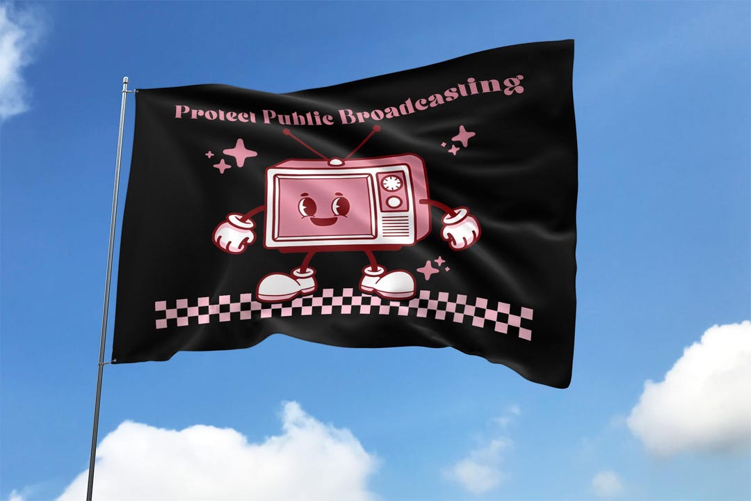 Protect Public Broadcasting House Flag, Support PBS Flag, Support NPR ...