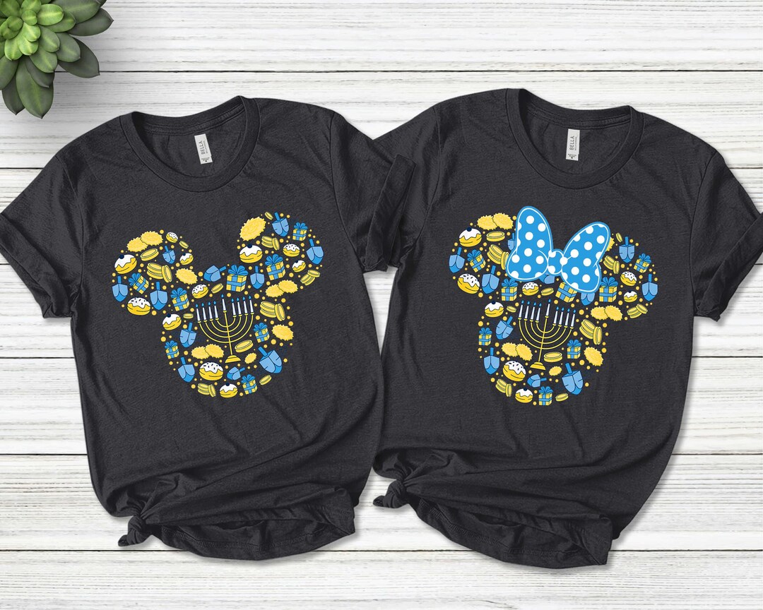Disney Mickey and Minnie Shirt, Disney Hanukkah Shirt, Disney Couple ...