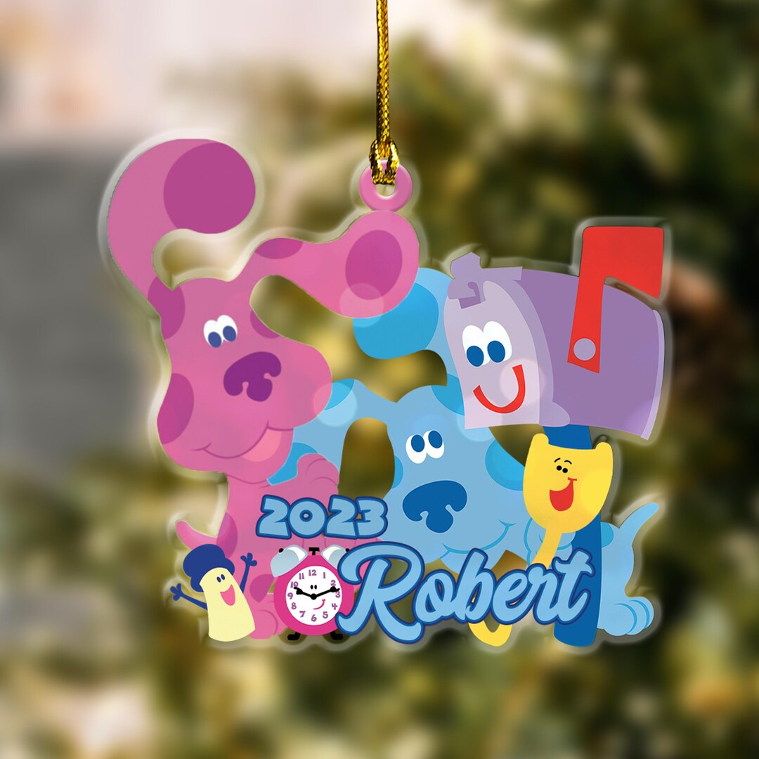 Blues Clues Cutout Ornament/personalized Blue Clues Ornament/2024 ...