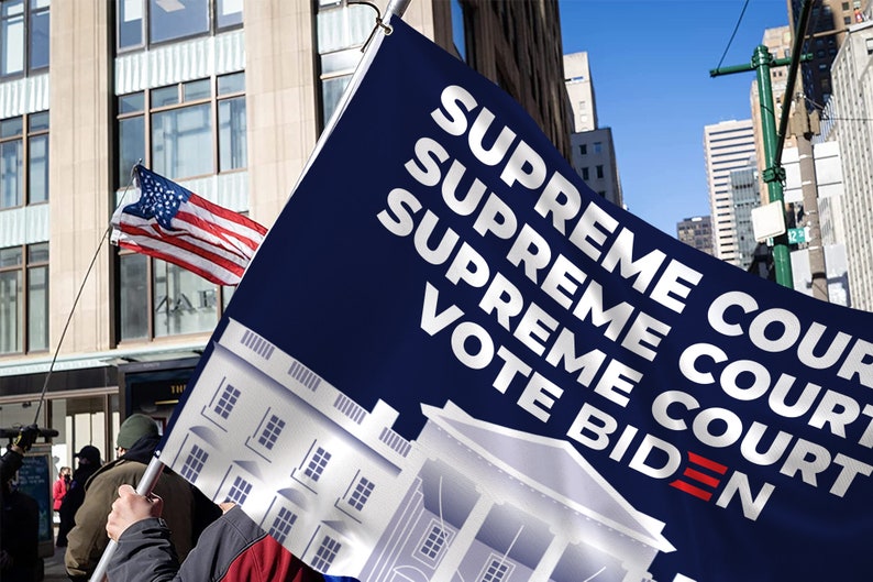 Biden Supreme Court Democrat House Flag, Facism Flag Double Sided ...