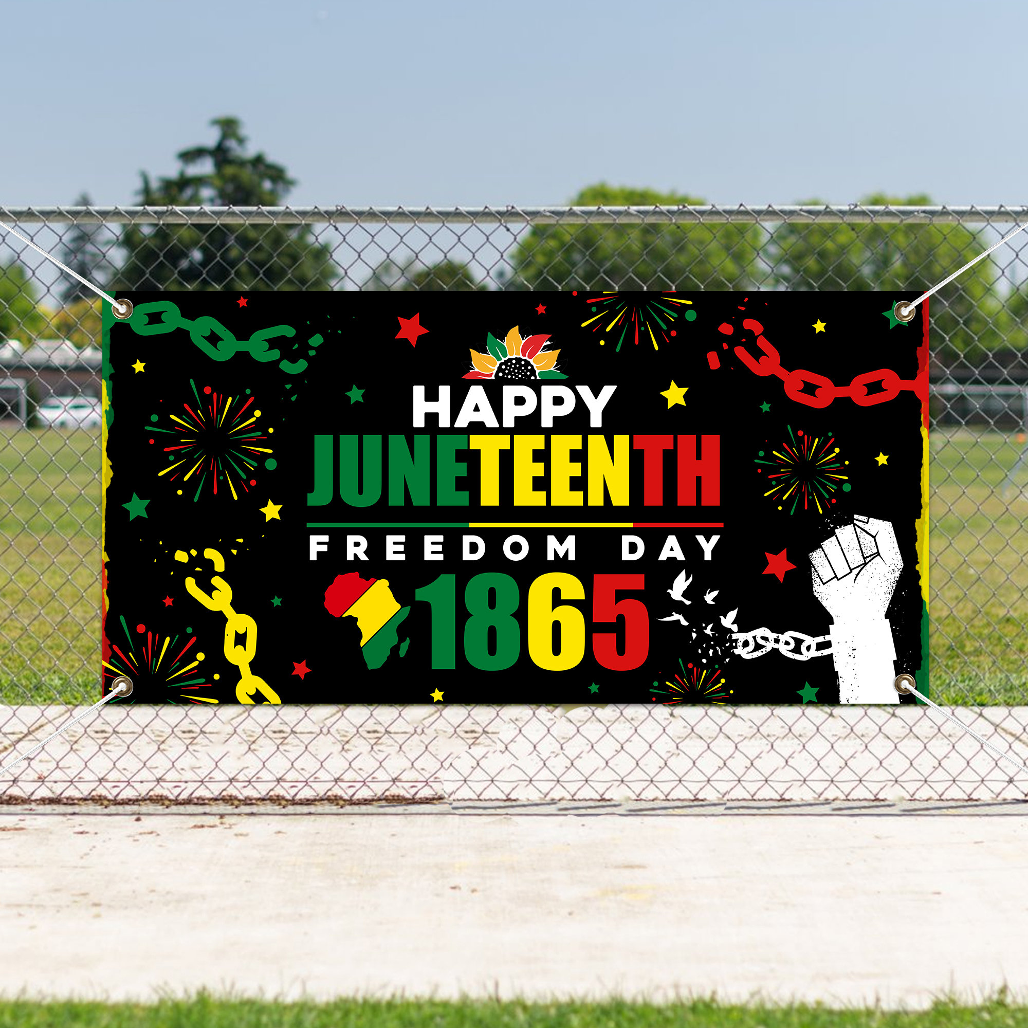 Juneteenth Backdrop, Juneteenth Backdrop African American Party ...