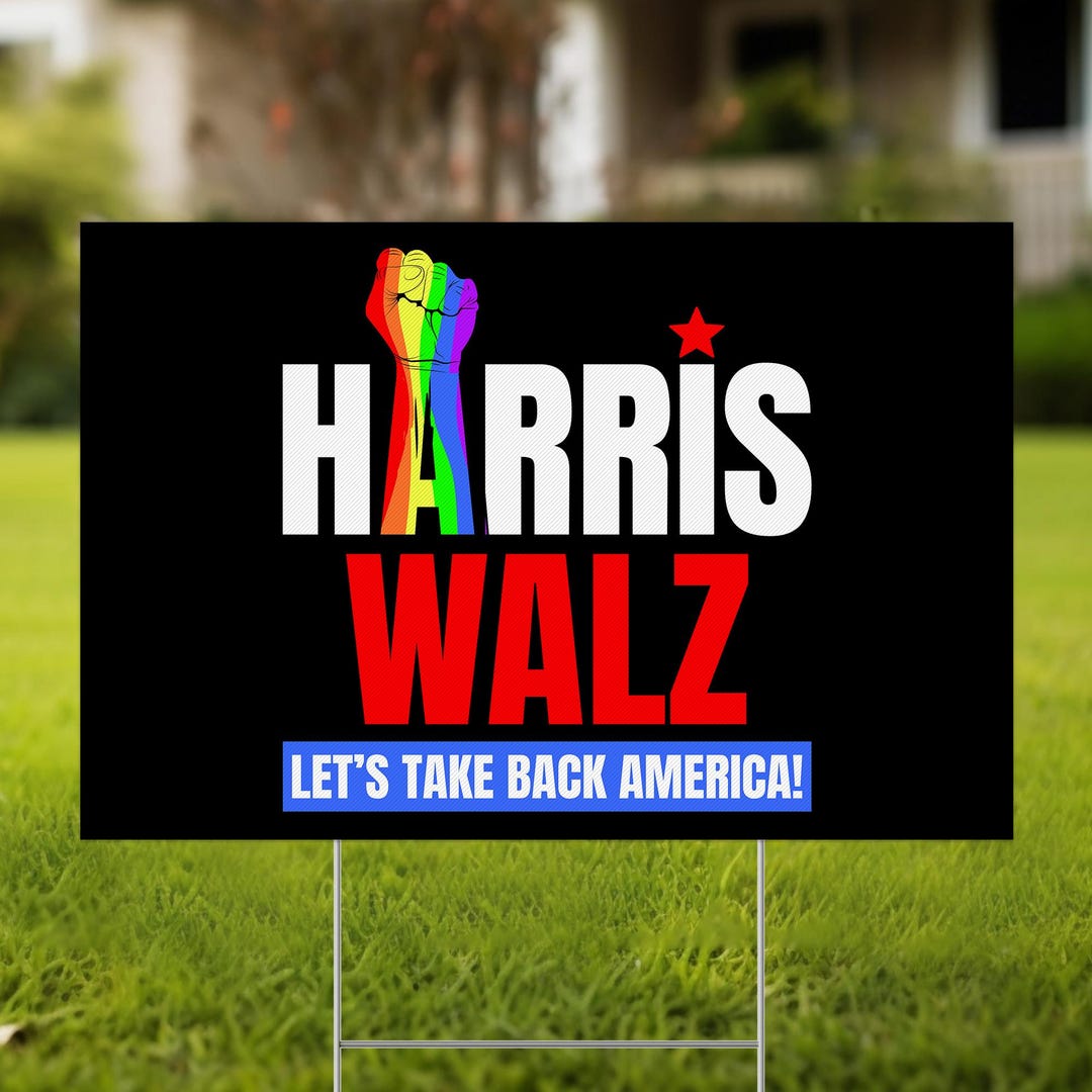Kamala Harris Tim Walz Sign, Kamala Tim Walz Sign, Kamala Sign, Harris ...