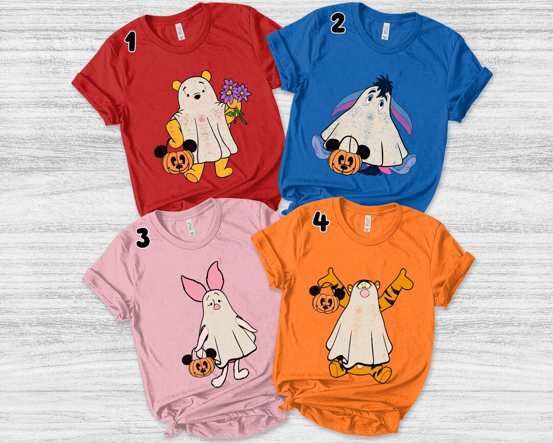 Winnie the Pooh Ghost Halloween Shirt/pooh Piglet Eeyore Tigger ...