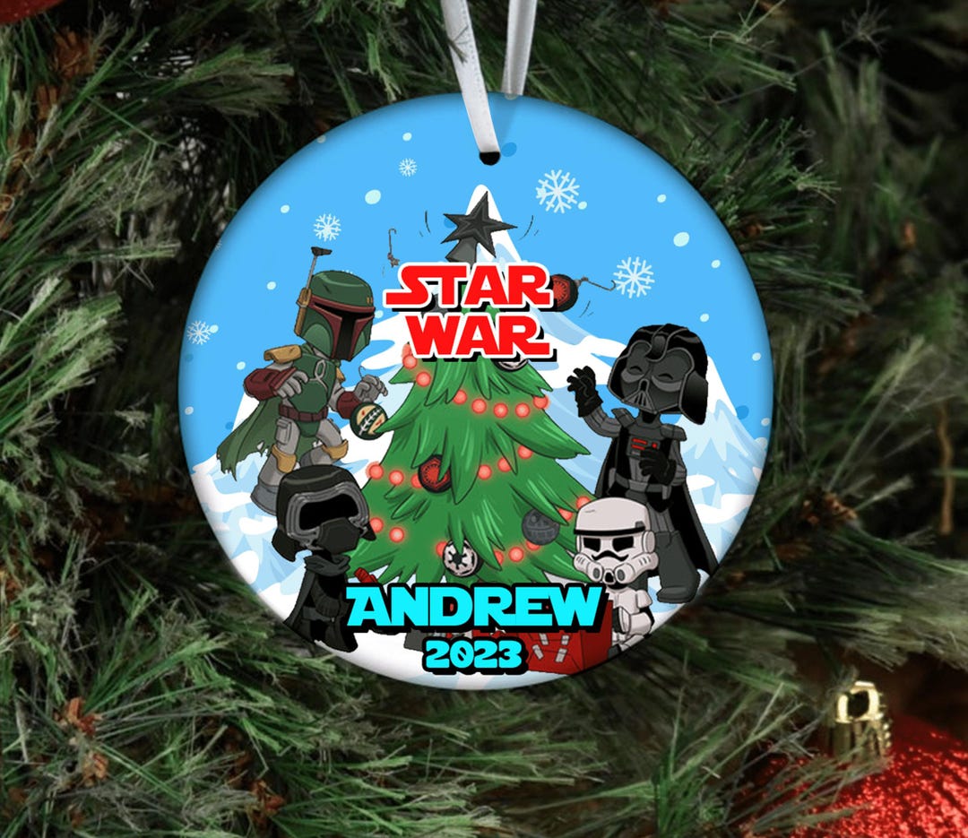 Custom Merry Christmas Ornament, Star Wars Christmas, Kids Christmas ...