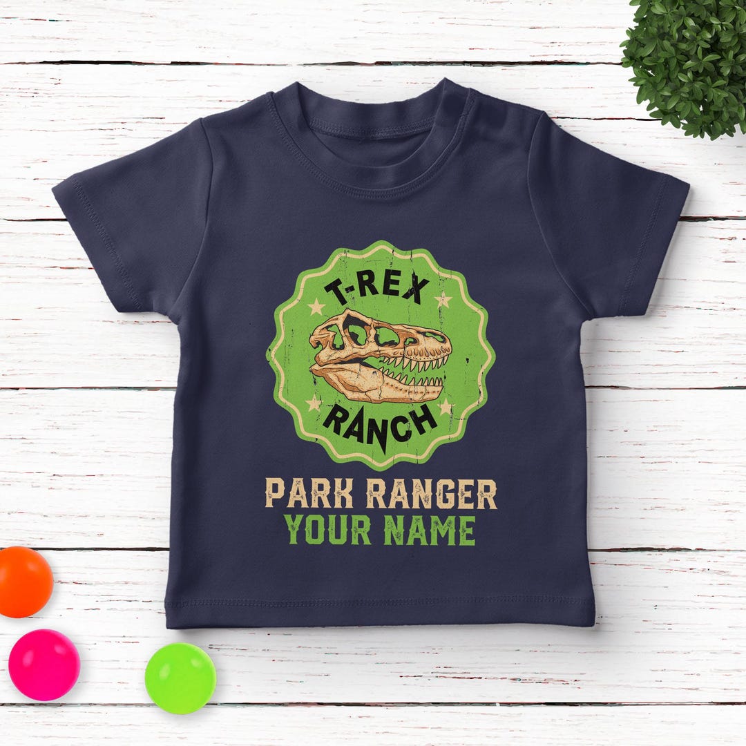 T-rex Ranch Park Ranger Shirt/t-rex Ranch Park Ranger Shirt/t-rex ...