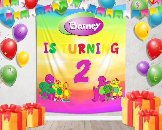 Barney Birthday Background