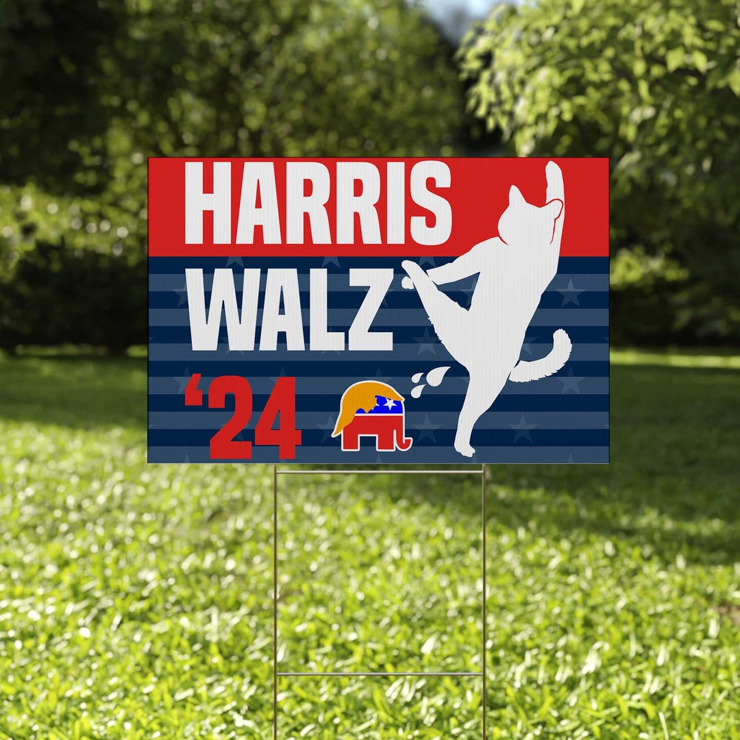 Kamala Harris 2024 Yard Sign, Coroplast Kamala Harris for President ...