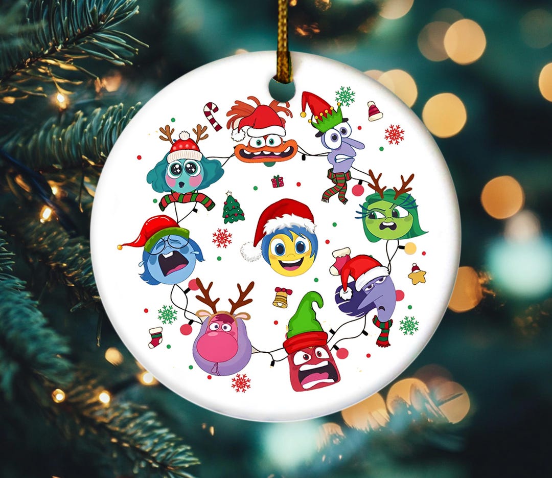 Disney Inside Out 2 Ornament, Custom Name Inside Out Ornament ...