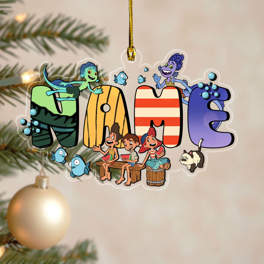 Personalized Luca Christmas Ornament, Christmas Summer Young Boy Xmas ...