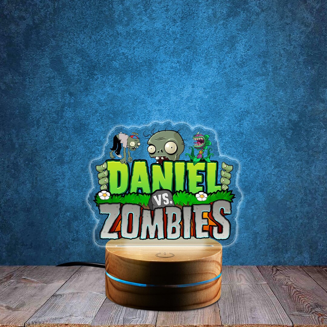 Personalized Plants and Zombies Nightlight,plants & Zombies Night Lamp ...