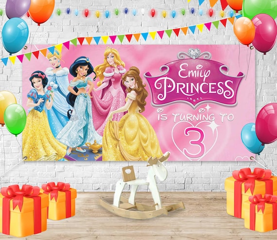 Disney Theme Birthday Banners