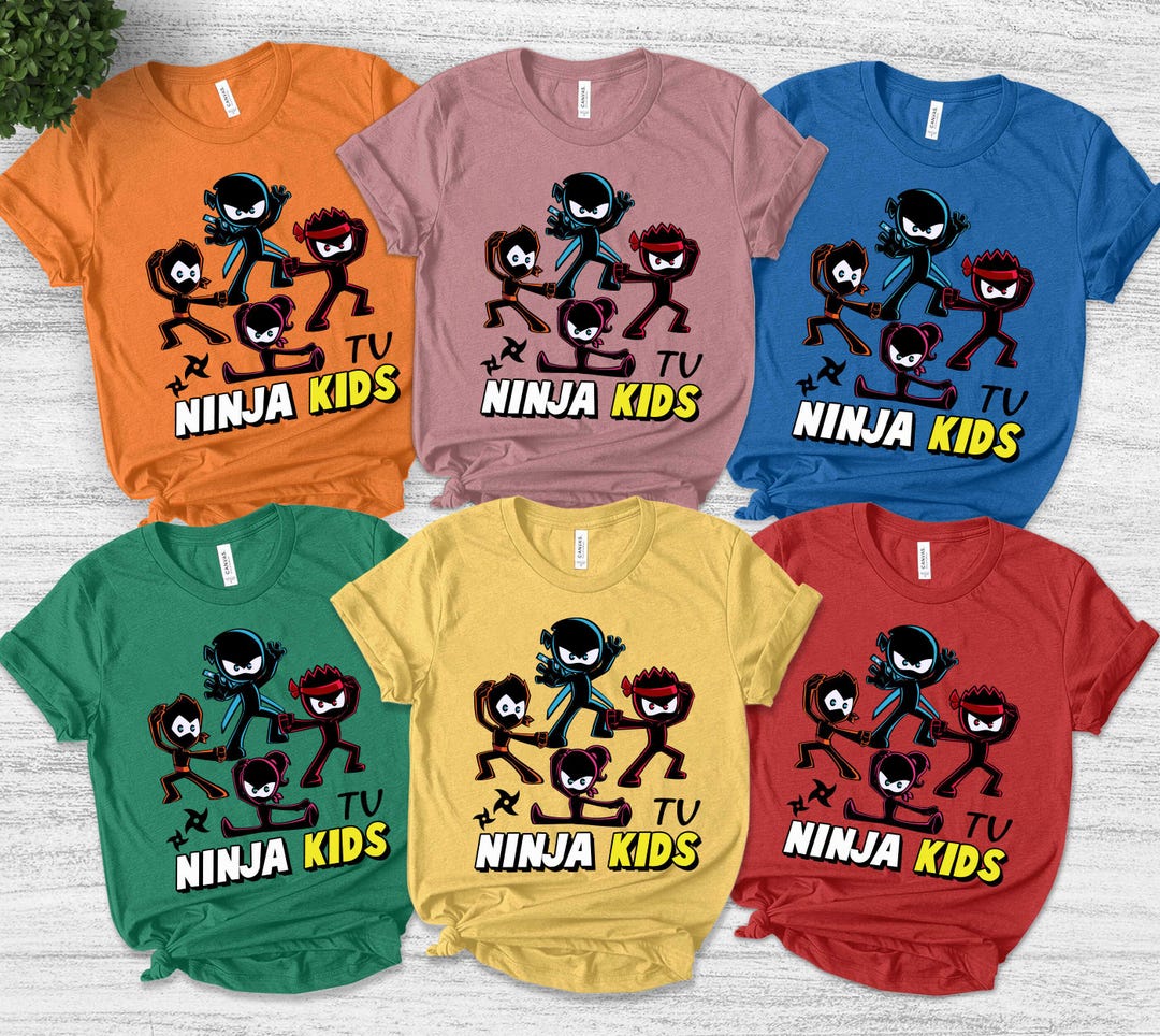 Ninja Kidz Birthday Shirt/ninja Family Birthday Shirts/personalized ...