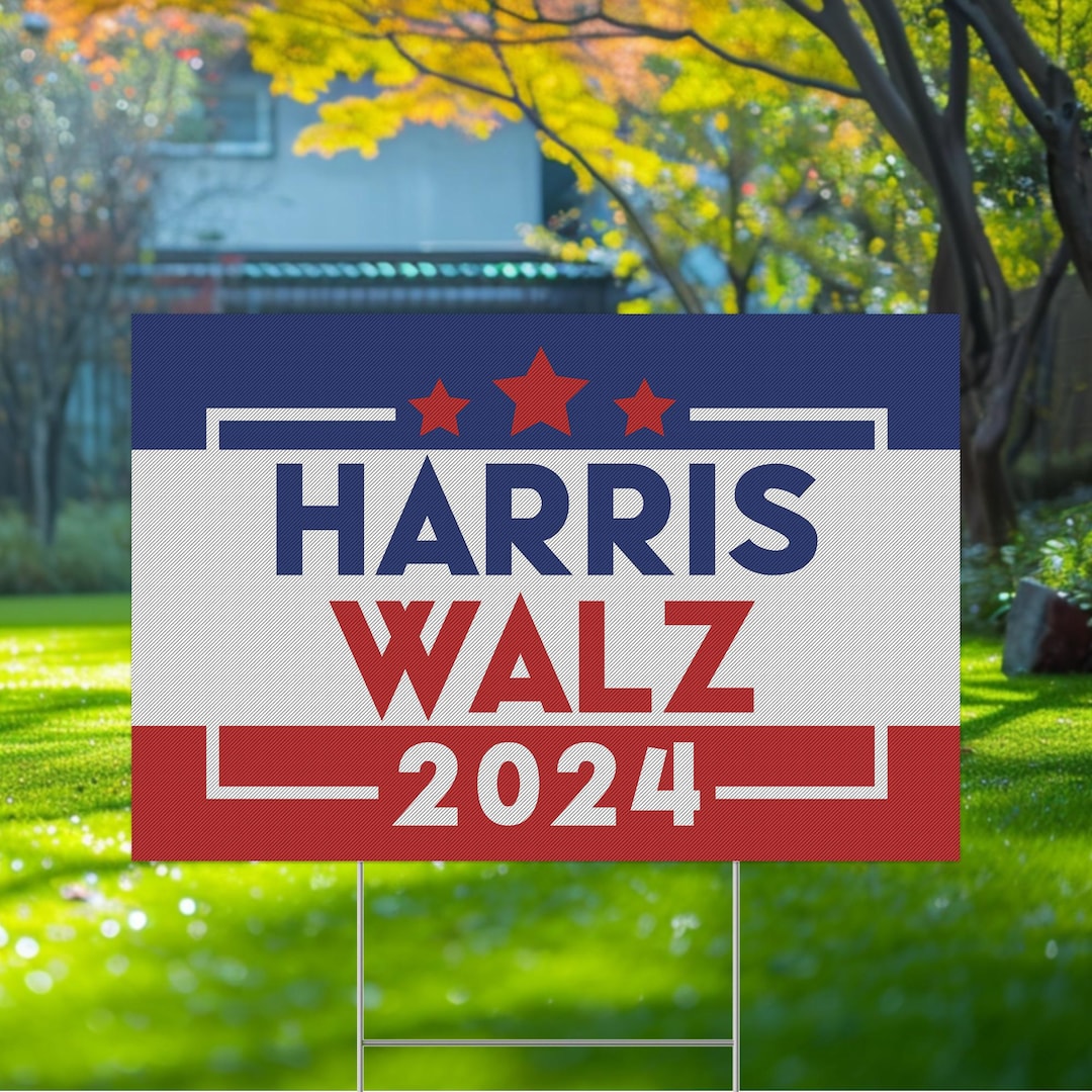 Letrero para jardín Harris Walz 2024, letrero para jardín Kamala Harris ...