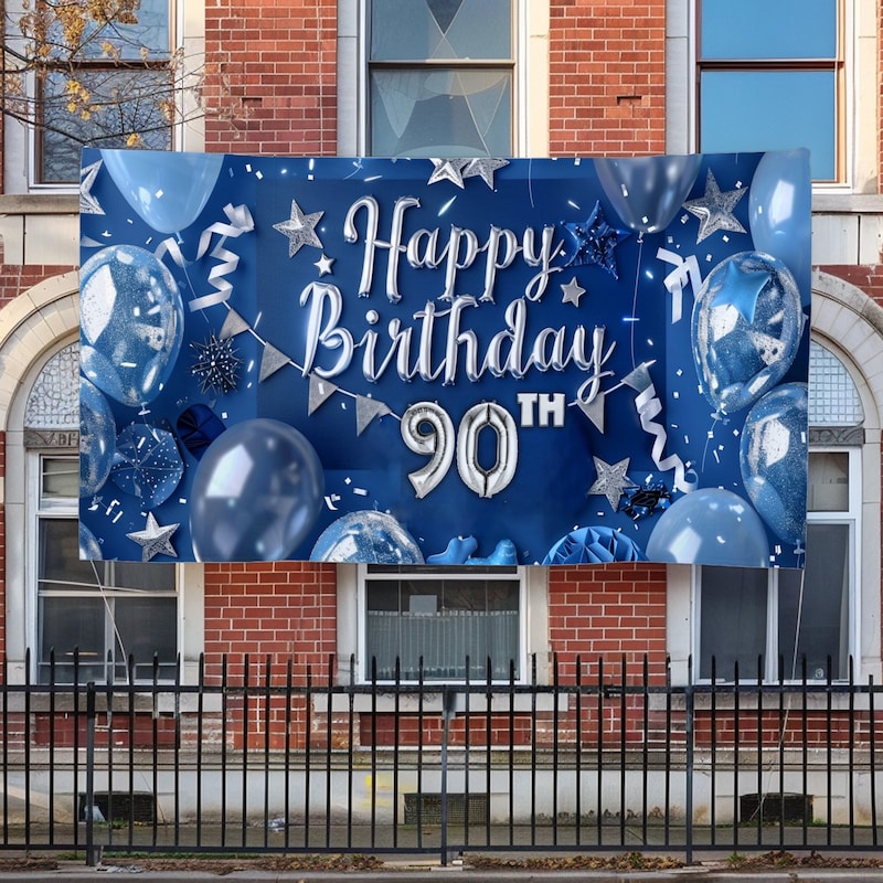 90th Birthday Sign - Etsy