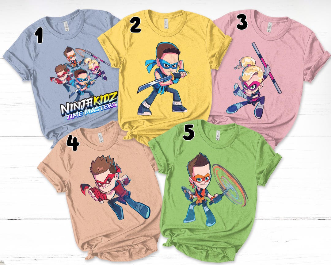 Ninja Kidz Birthday Shirt, Ninja Family Birthday Shirts, Personalized ...