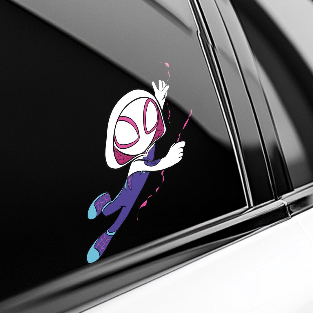 Spider Peeker Peeking Car Window Decal – Disney Waterproof Vinyl ...