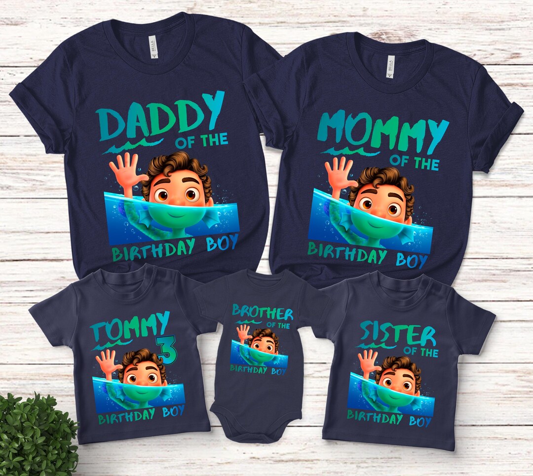 Luca Birthday Shirt, Luca Family Birthday Shirts, Birthday Boy Shirt ...