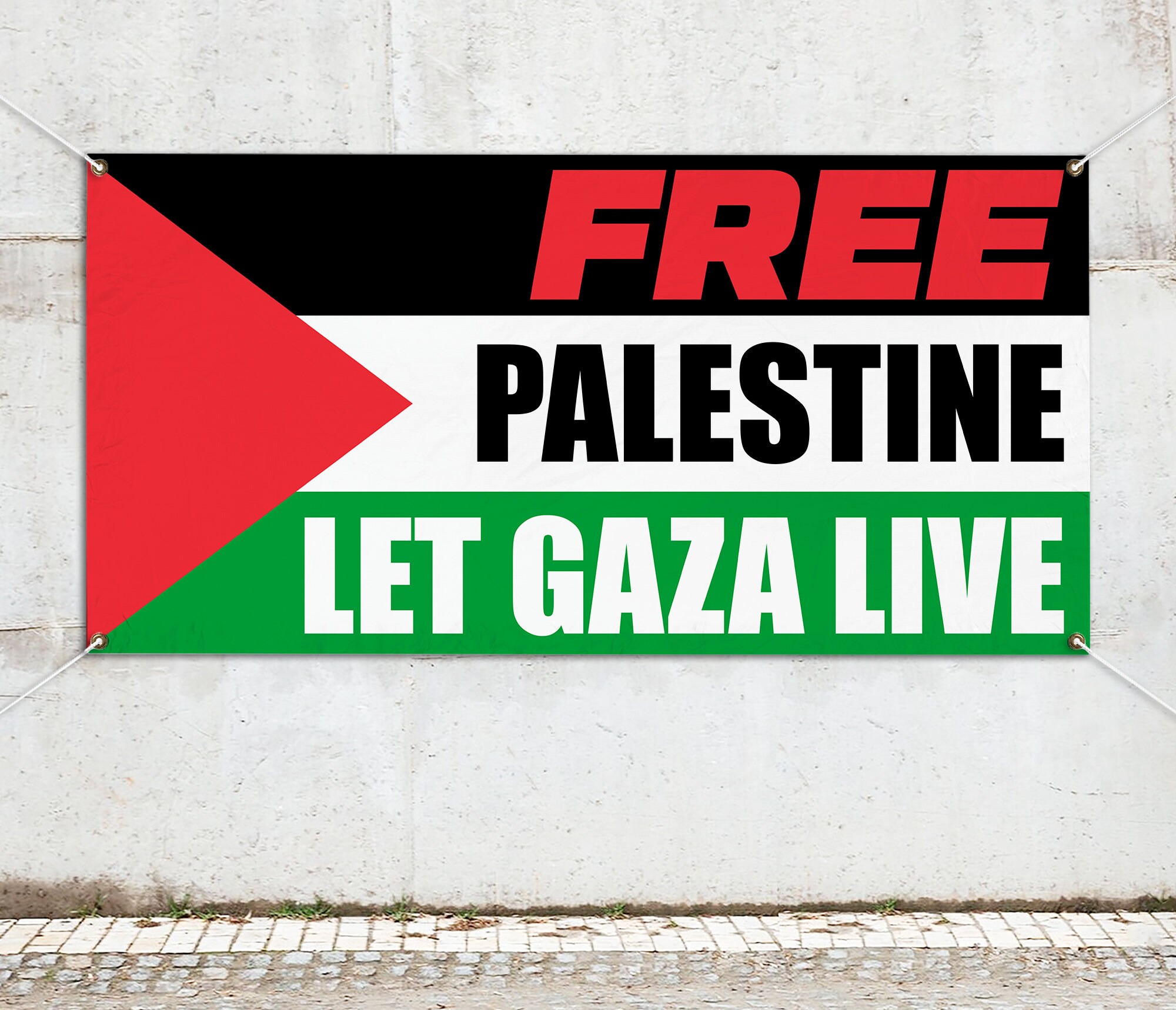 Free Palestine Banner/ceasefire Now Banner/we Believe Peace Banner/stop ...