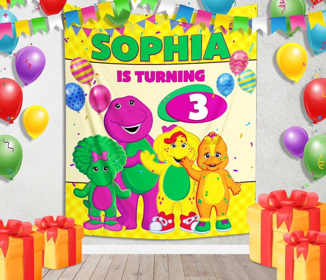 Barney Birthday Background