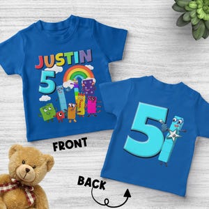 Custom Numberblocks Shirt, Numberblocks Birthday Shirt, 1-10 Number ...