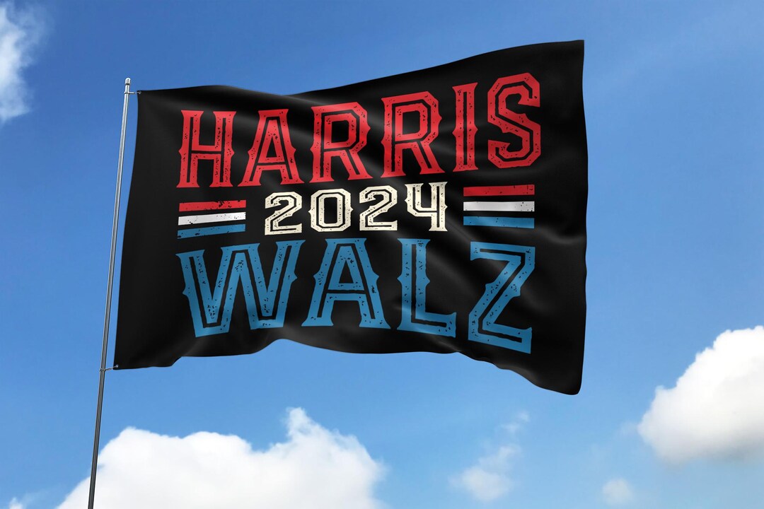Kamala Walz 24 Flag, Kamala and Tim 2024 Flag, Kamala Harris Tim Walz ...