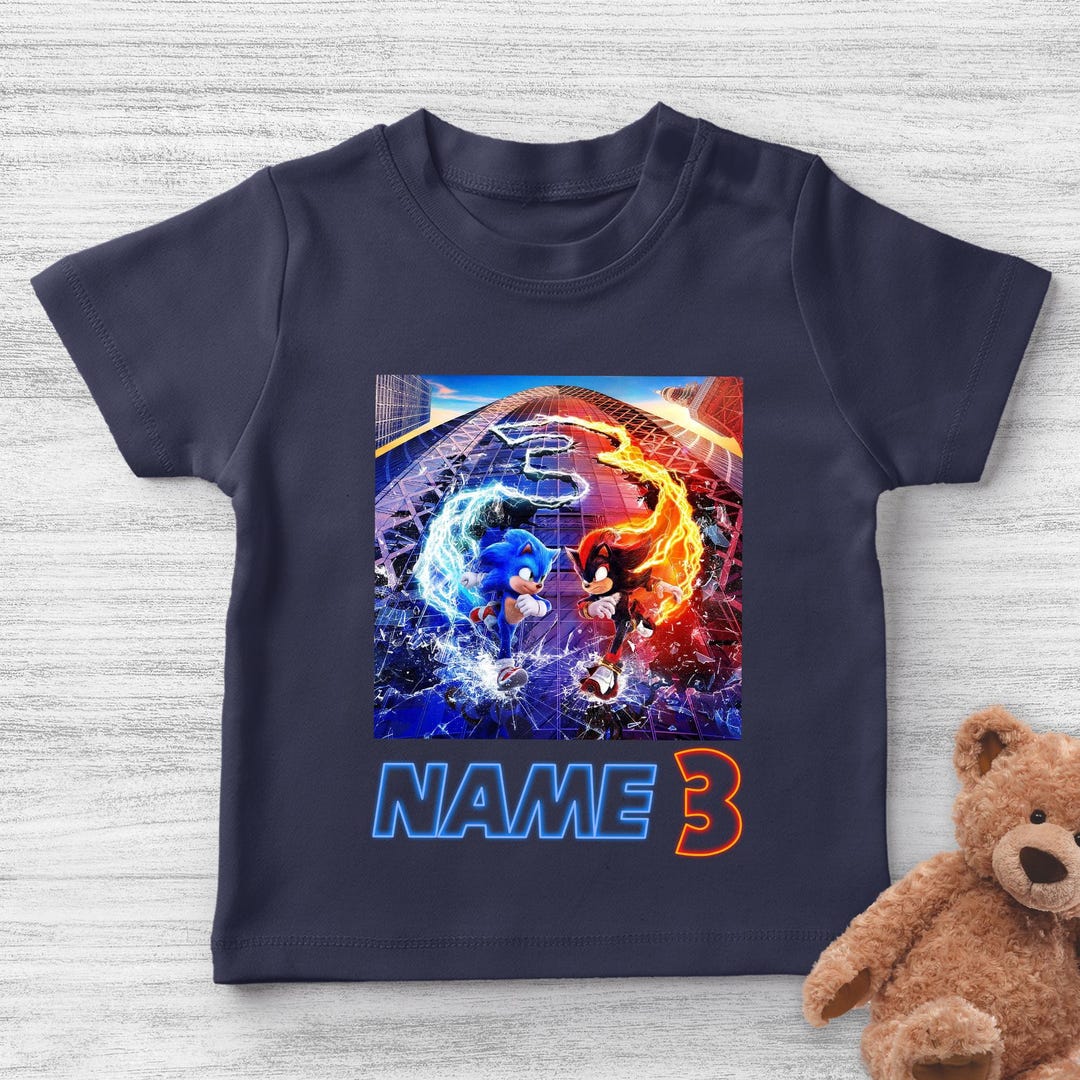Sonic the Hedgehog 3 Shirt/sonic 3 Movie Birthday Boy Shirt/sonic Shirt ...