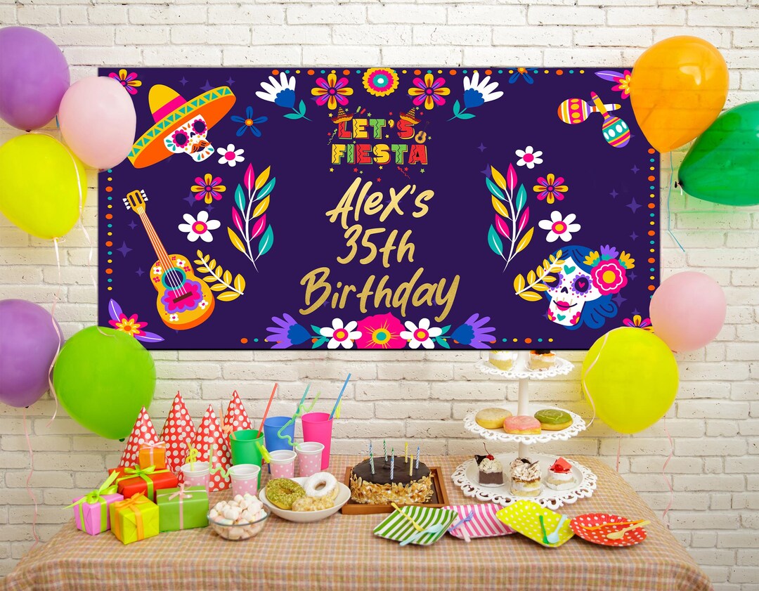 Fiesta Backdrop, Fiesta Photo Booth Backdrop, Mexican Fiesta Backdrop ...