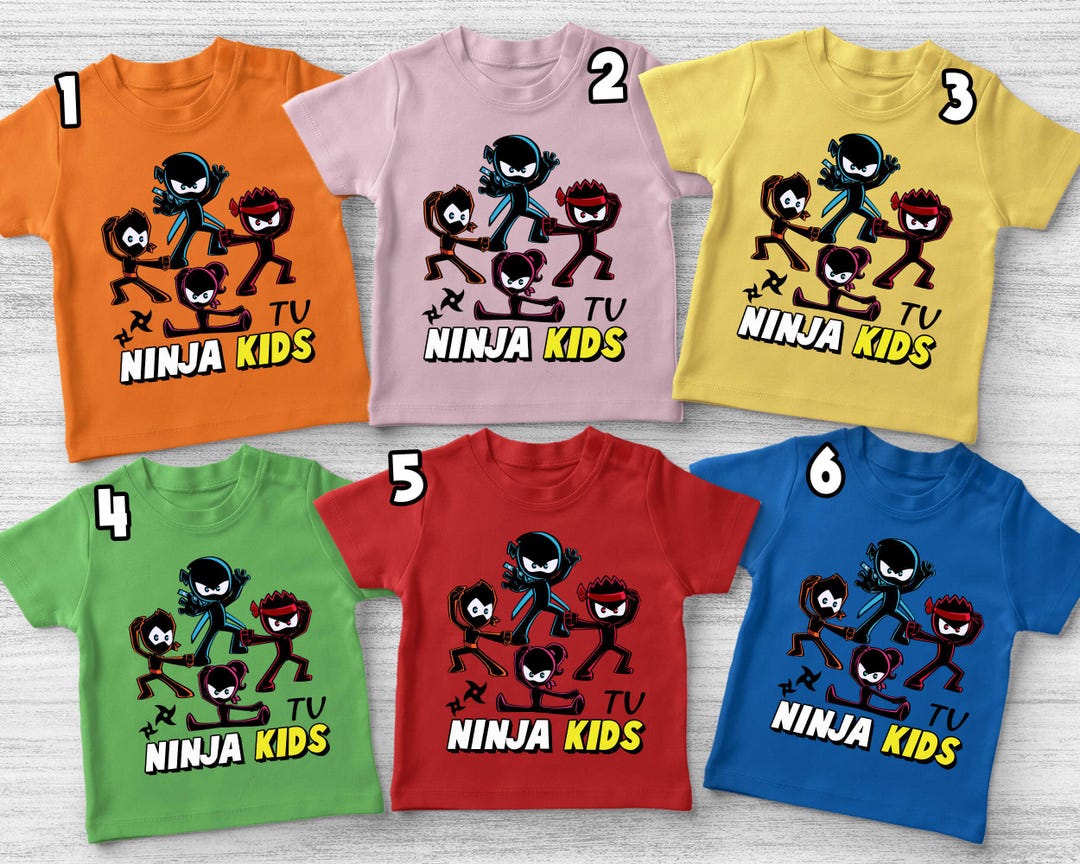 Ninja Kidz Birthday Shirt/ninja Family Birthday Shirts/personalized ...