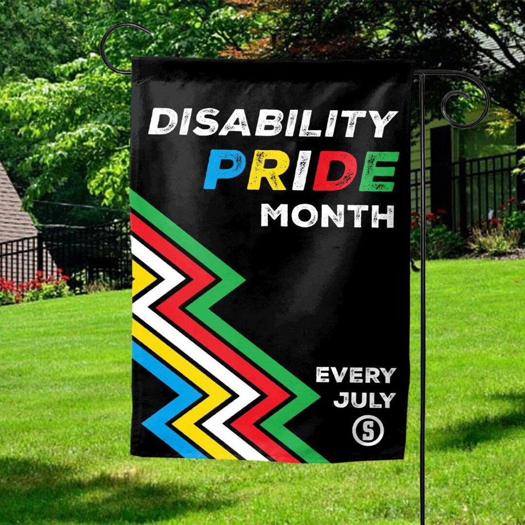 Disability Pride Garden Flag/disability Pride Month Flag/disability ...