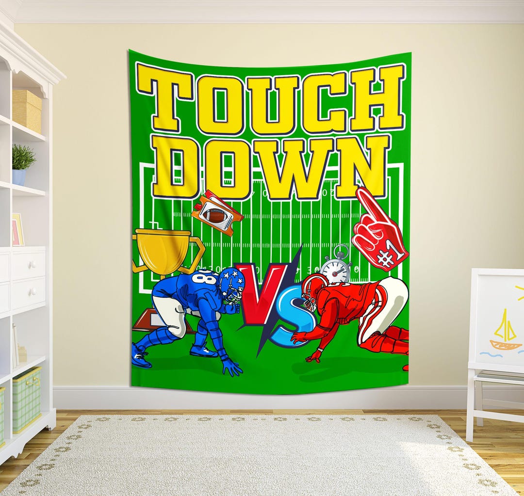 Football Touchdown Backdrop, Football Theme Event Party, Football ...