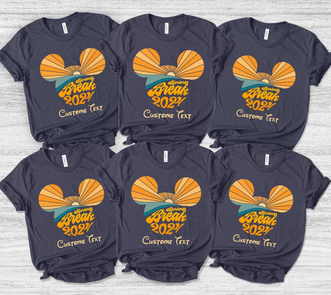 Personalized Mickey Ears Disney Spring Break 2024 Shirt, Disney Cruise ...