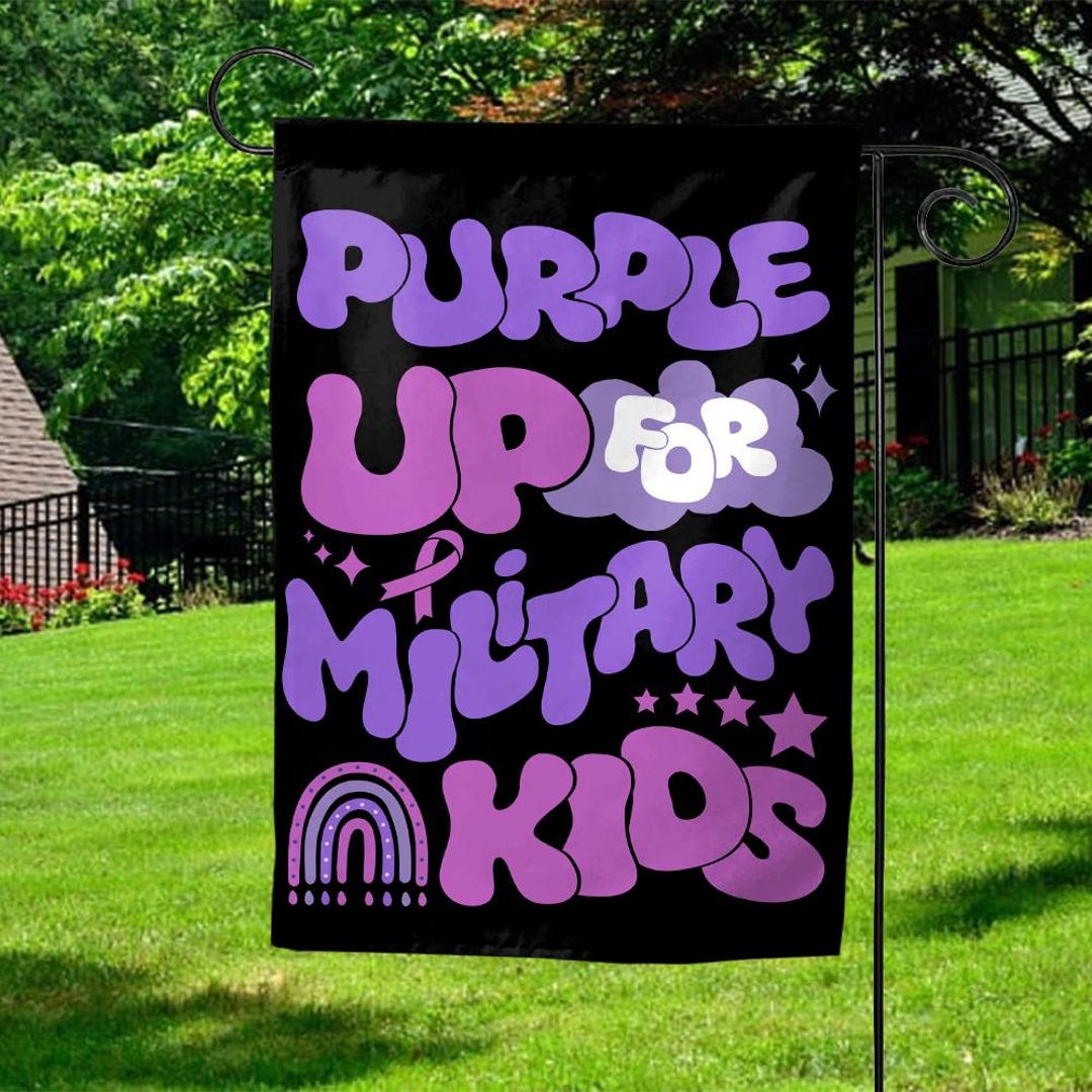 Purple up for Military Child American Flag, Military Children Month ...