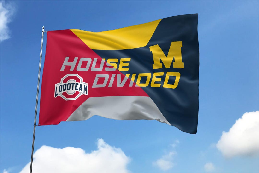 Custom House Divided House Flag/custom Flag/house Divided Flag/flag ...