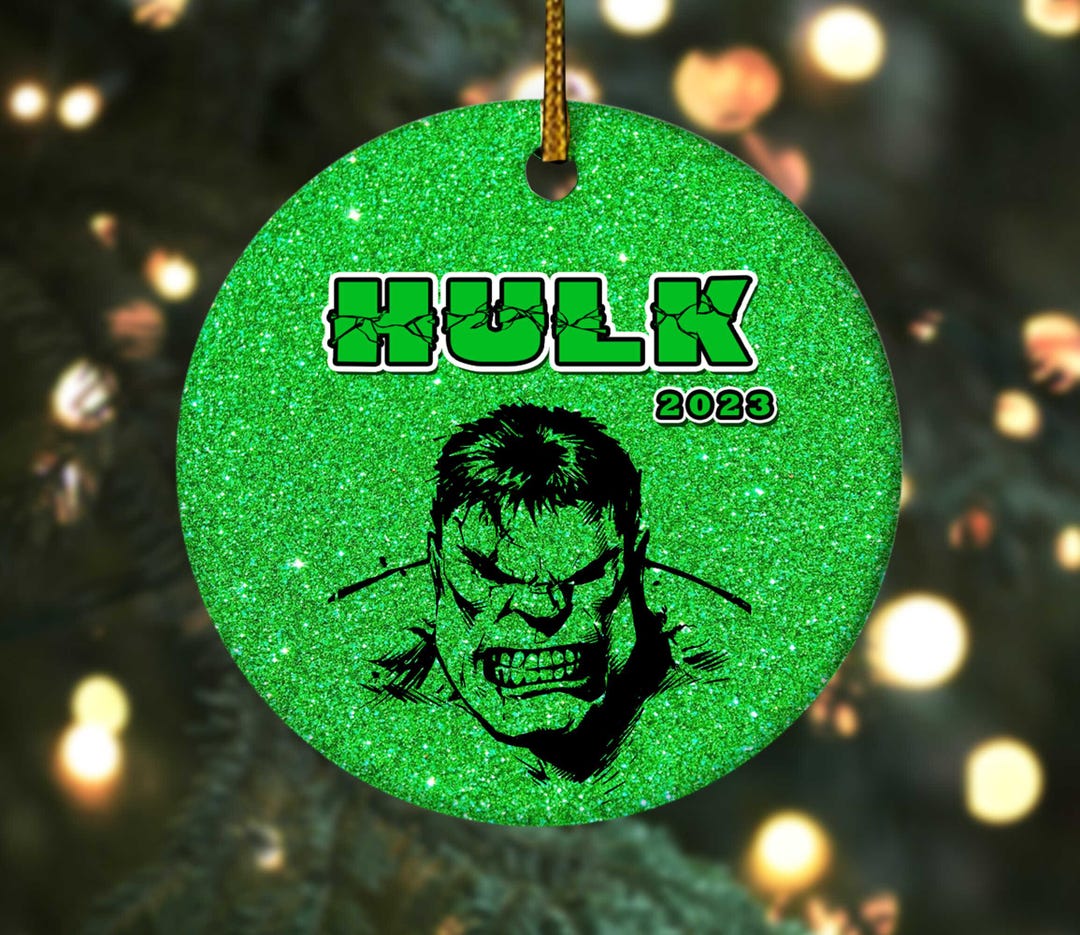 Hulk Christmas Ornament, Personalized Name Ornament, Boys Christmas ...