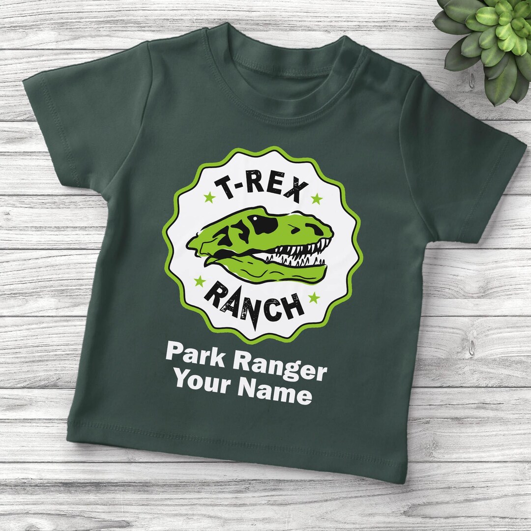 T-rex Ranch Park Ranger Shirt/t-rex Ranch Park Ranger Shirt/t-rex ...