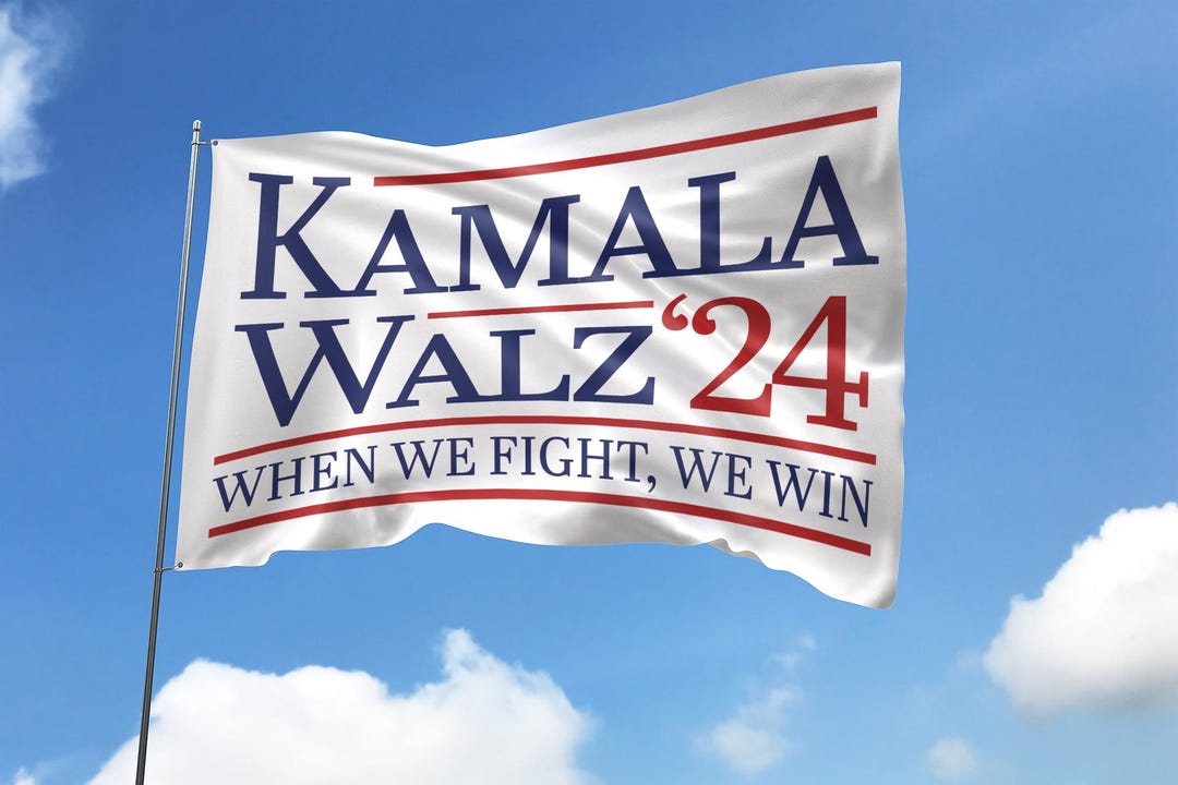 Kamala Harris Tim Walz Flag, Kamala Walz 24 Flag, Kamala And Tim 2024 ...