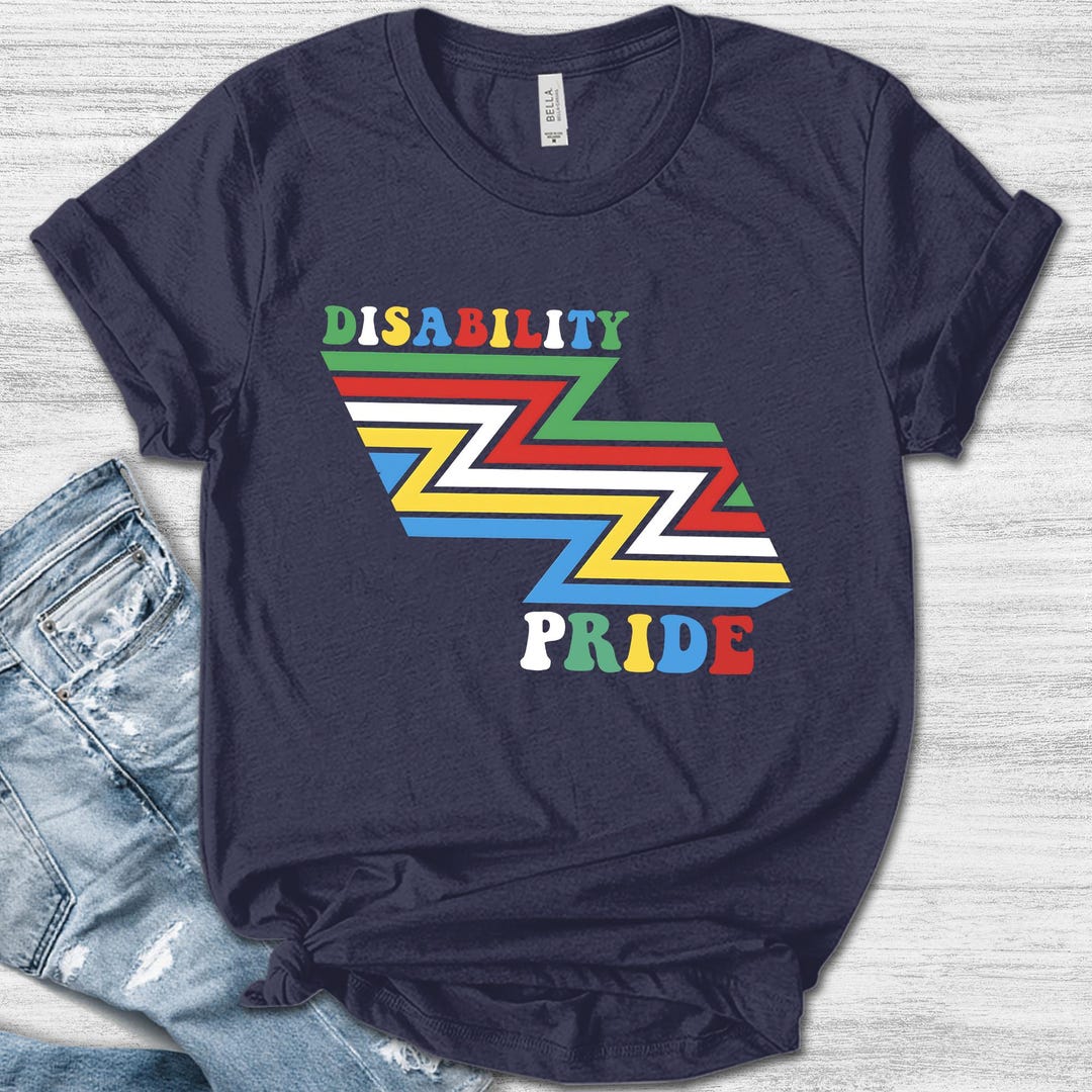 Disability Pride Flag Shirt, Disability Pride Month, Disability Right ...