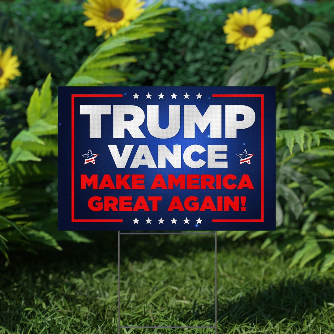 Trump Vance 2024 Sign/trump JD Vance Sign/donald Trump Won Again Sign ...